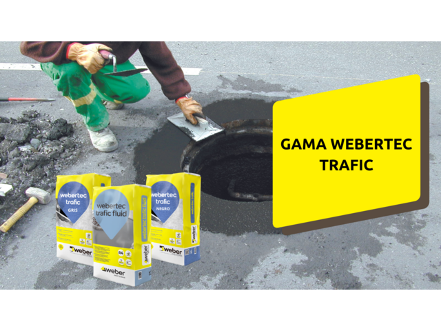 Nueva gama webertec TRAFIC, micro-hormigones para la fijación y reparación en áreas de tráfico ...